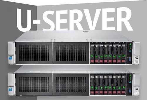 Сервер HP DL380 Gen9 8SFF 2*2620v4 32Gb P440ar 2*5