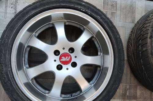 Литье диски r17 4x100 с резиной