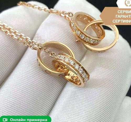 Колье Cartier, бриллианты 0,18ct