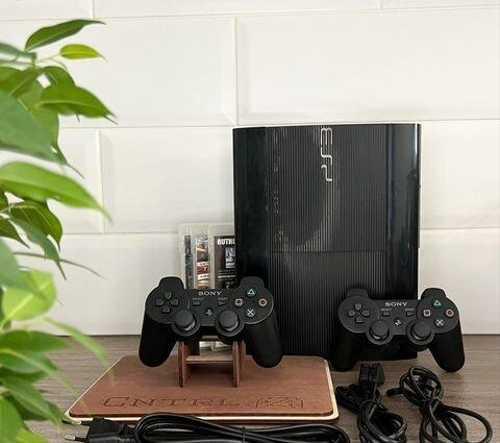 Sony PS3 Super Slim 500gb +2 Джойстика Много Игр