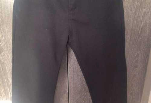 Чёрные брюки (джинсы) на флисе рост 146
