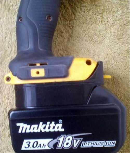 Переходник акб Makita - инструмент DeWalt 18V