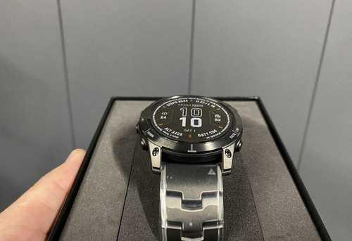 Часы Garmin Fenix 7X Pro Titanium Bracelet Europa