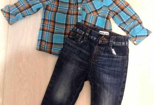 Костюм на мальчика, джинсы и рубашка