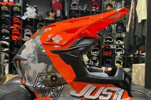 Шлем (кроссовый) just1 J39 Kinetic кам/серый/оранж