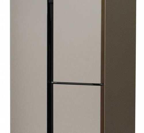 Холодильник hyundai CS6073FV Beige