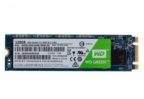 SSD m2 WD 120 Gb + радиатор + переходник m2 - SATA