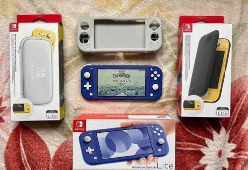 Новая Nintendo Switch Lite прошитый, игры, чехол