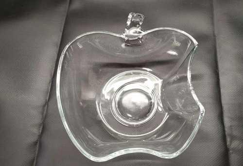 Конфетница apple стекло