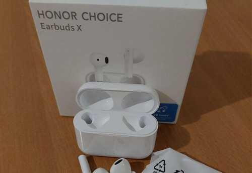 Беспроводные наушники honor earbuds x