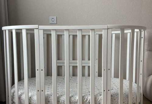 Кровать детская овальная /круглая с маятником