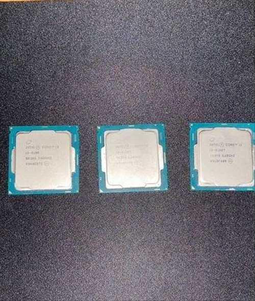 Процессоры i3-8100 и i3-8100t комплект