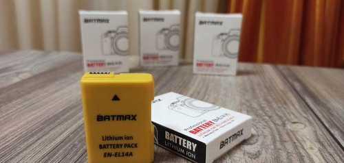 Аккумулятор новый Batmax EN-EL14A ёмкость 1530mAh