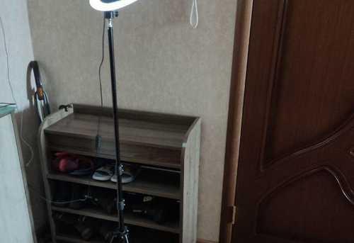 Кольцевая лампа со штативом. Штатив 2 метра