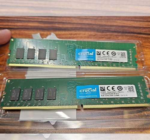 Оперативная память ddr4 16gb 2666 dimm (8+8)