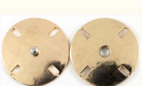 Кнопки пришивные металлические KN30 Gold 18mm 10ш