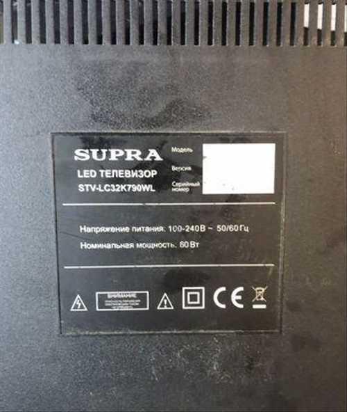 Телевизор supra STV-LC32K790WL на запчасти