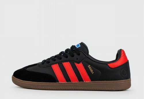 Кроссовки Adidas Samba OG Black Red Str