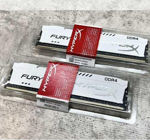 Оперативная память DDR4 HyperX Fury 8gb White