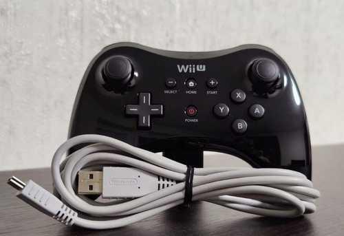 Wii U pro controller / Black + USB провод