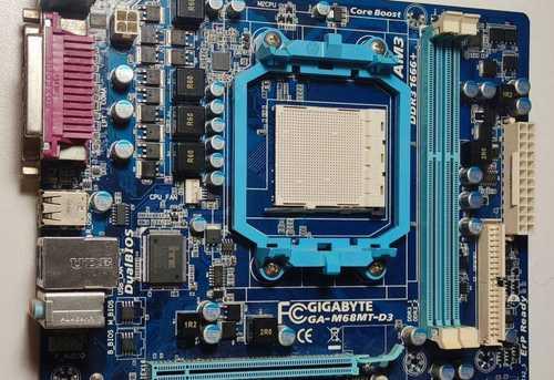 Материнская плата Gigabyte GA-M68MT-D3