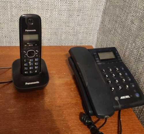Домашние телефоны Panasonic и Alkotel