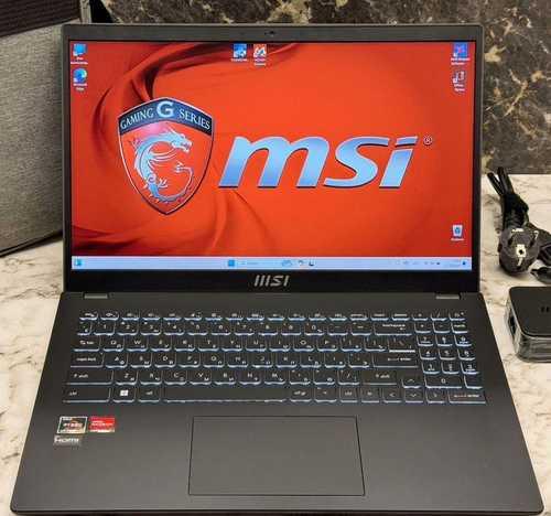 MSI 15.6 Ryzen 5 5625U/8Ram/SSD 256/IPS FullHD