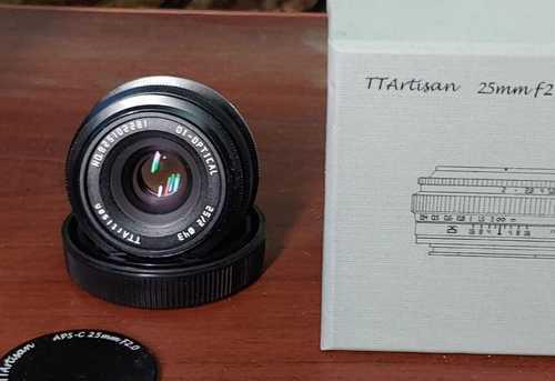 Объектив TTartisan 25mm f/2 APS-C для Canon RF