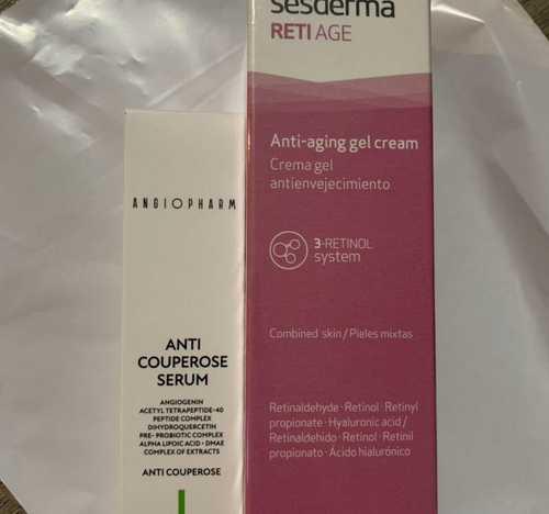 Sesderma крем для лица и angiopharm