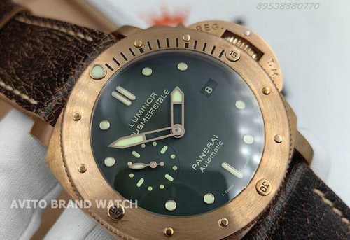 Часы из бронзы Panerai Submersible PAM00382 новые