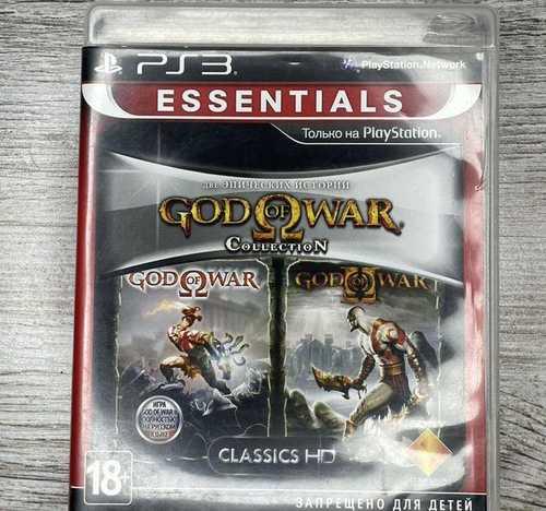 God of war collection ps3 с царапинами