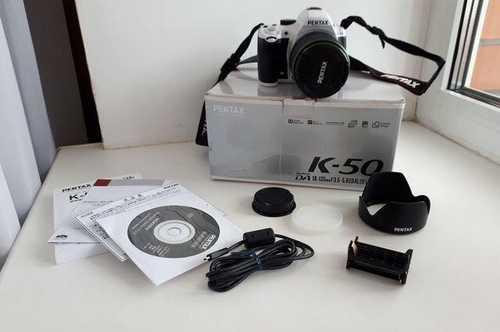 Зеркальный фотоаппарат Pentax K-50 Kit DA18-135 WR
