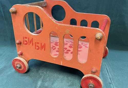 Детская каталка "Би-би", коляска кукольная. СССР