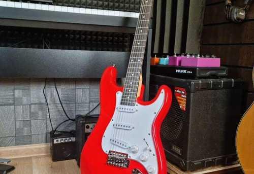 Электрогитара Stratocaster для обучения с чехлом