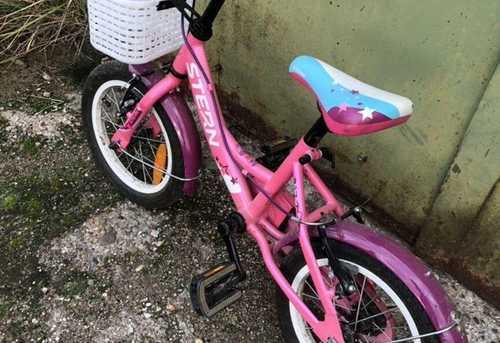 Детский велосипед бу 16 для девочки