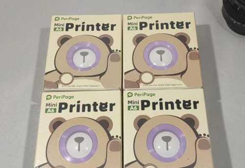 Мини принтер PeriPage A6 (фиолетовый)