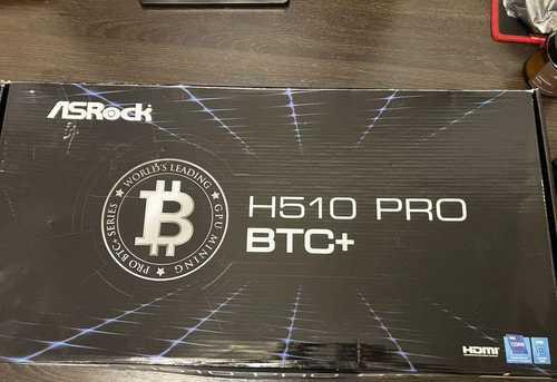 Материнская плата asrock h510 pro btc+