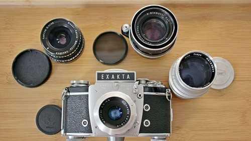 Пленочный фотоаппарат Exakta VX IIa + объективы +
