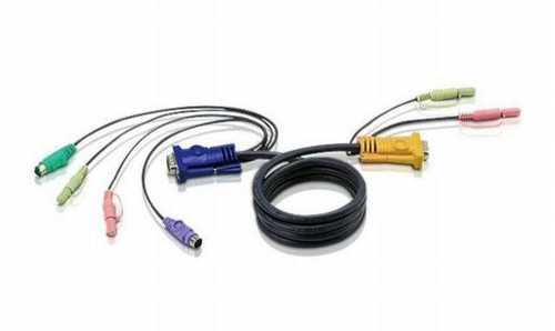 KVM кабель aten 1,8 м, 2L-5302P с поддержкой звука