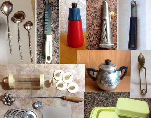 Кухонная утварь СССР столовые приборы посуда