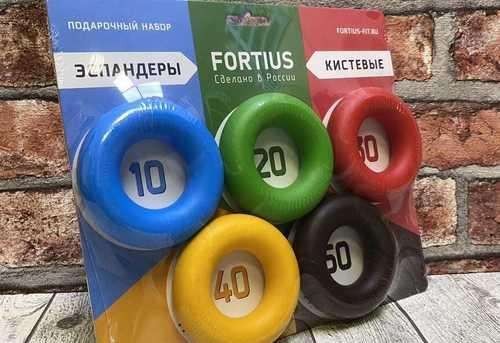Набор кистевых эспандеров Fortius, 5 шт. 10-50 кг