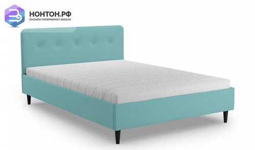 Кровать Милена голубая