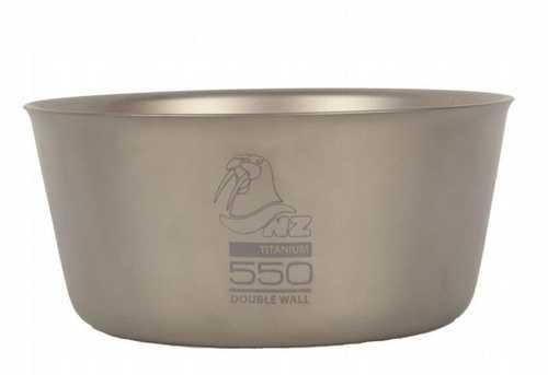 Титановая пиала Titanium Double Wall Bowl 550 ml