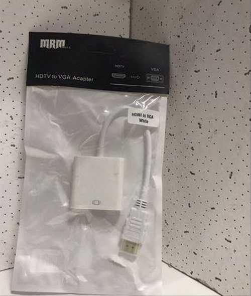 Адаптер hdmi to VGA white