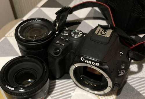 Зеркальный фотоаппарат canon eos 200d