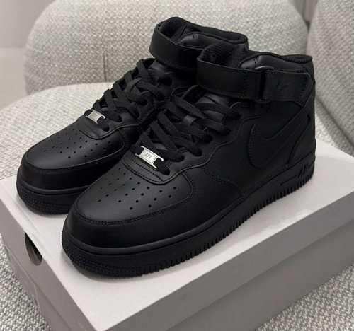 Nike Air Force 1 Mid Black Оригинал