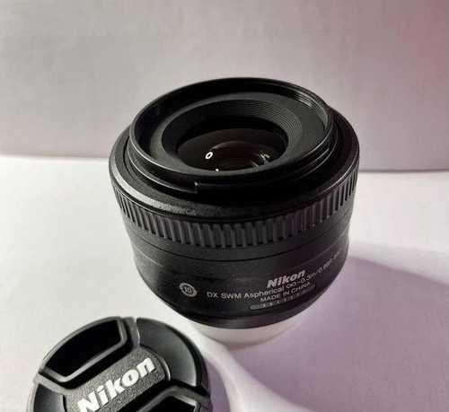 Обьектив Nikon 35 mm F/1.8G Af-S Dx Nikkor