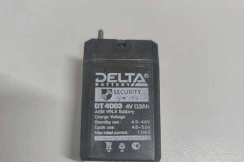 Аккумулятор тяговый Delta DT 4003 (4В 0.3 Ач)