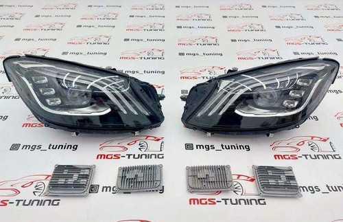 Передние фары с блоками Mercedes W222 рест Magneti