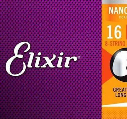 Струны для акустической гитары Elixir 11308 NanoWeb 16-70 80/20